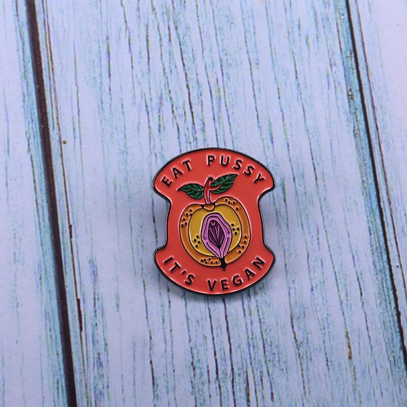 PrideOutlet > Lapel Pins > Eat Pussy It's Vegan Lapel Pin PrideOutlet > Lapel Pins > Eat Pussy It's Vegan Lapel Pin