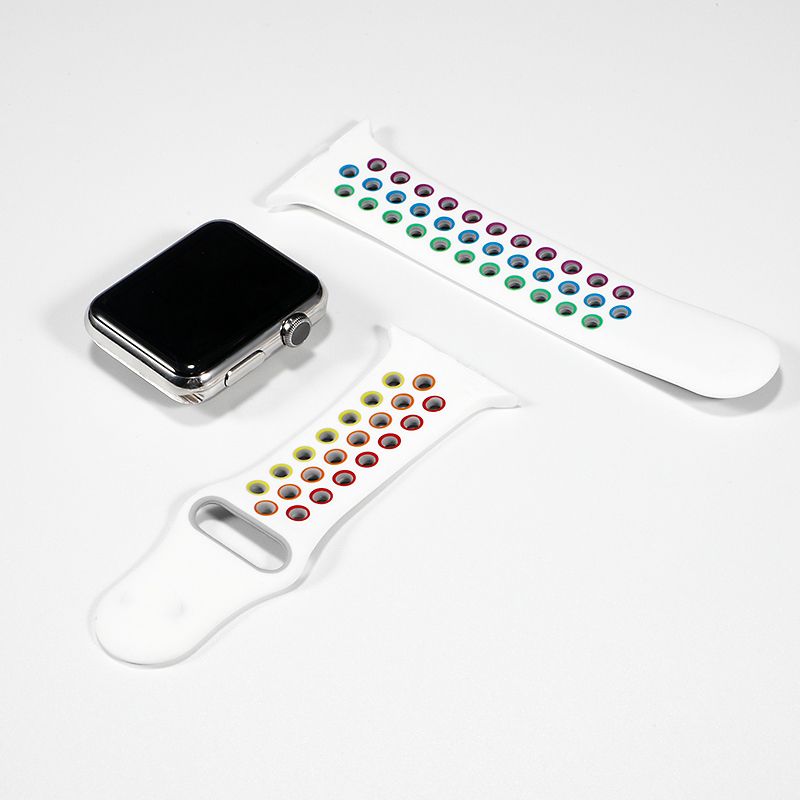 PrideOutlet > Jewelry > Apple Watch Band - LGBT Rainbow Design Silicone ...