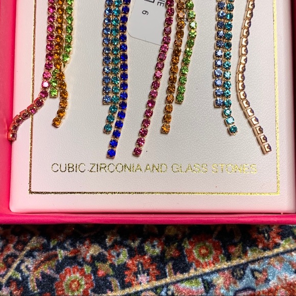 Christian siriano rainbow earrings store