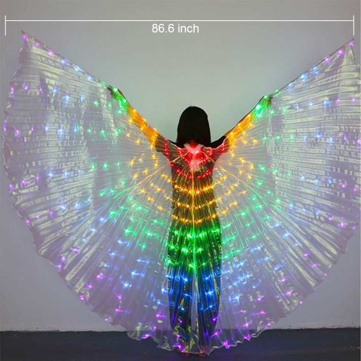 PrideOutlet > Costumes > Rainbow LED Butterfly Wings